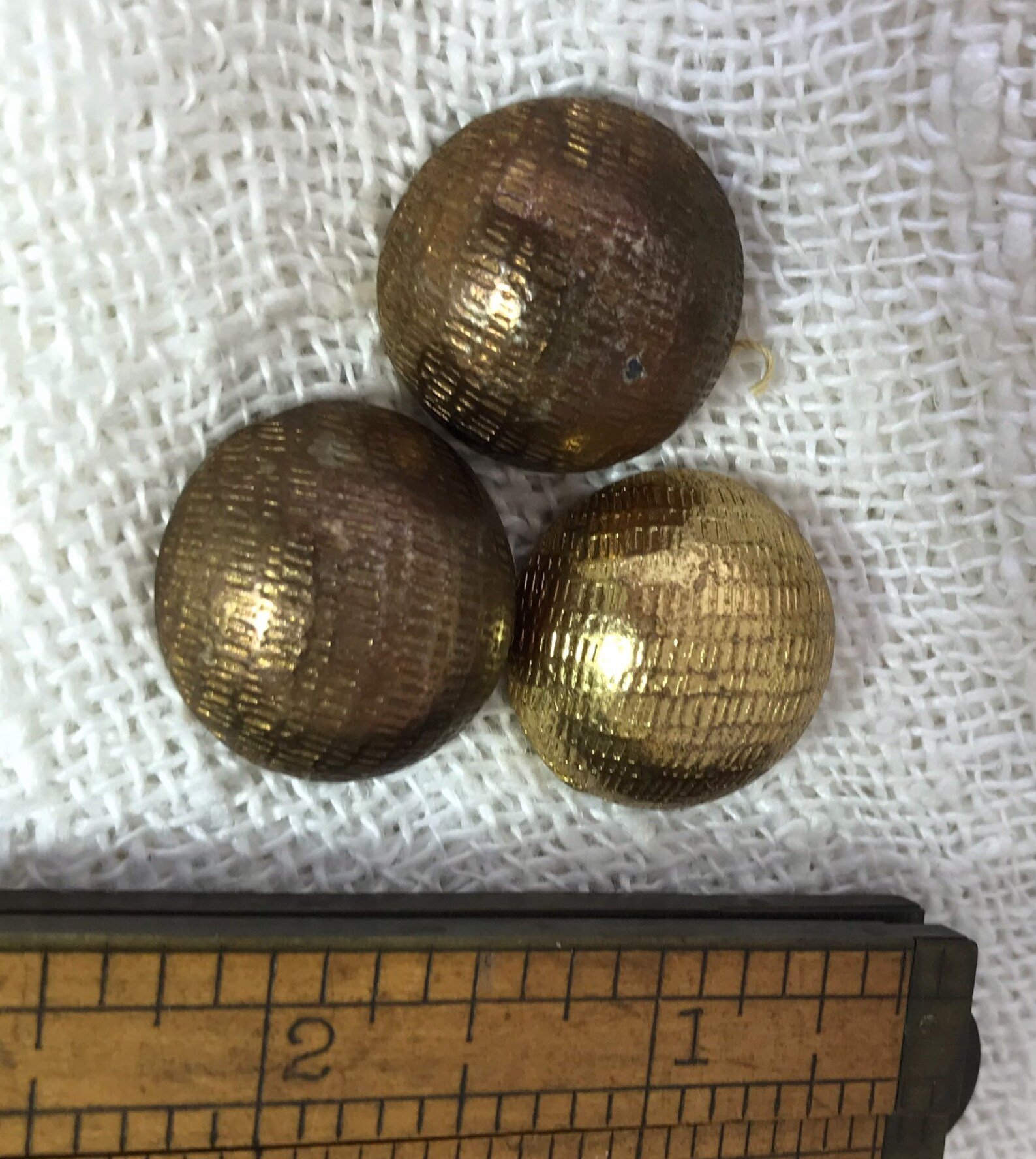 Buttons Three Cast Iron Domed 1 Plated Soldered Loop - Etsy