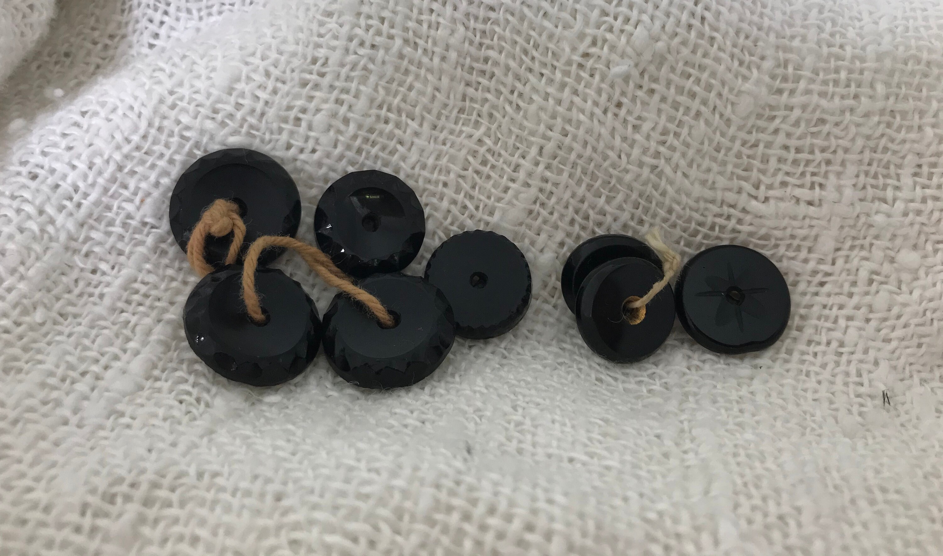 1800s Black Glass Whistle Buttons Gold Luster - Etsy