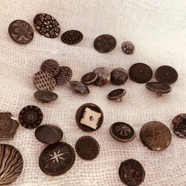 Pewter Buttons - Etsy