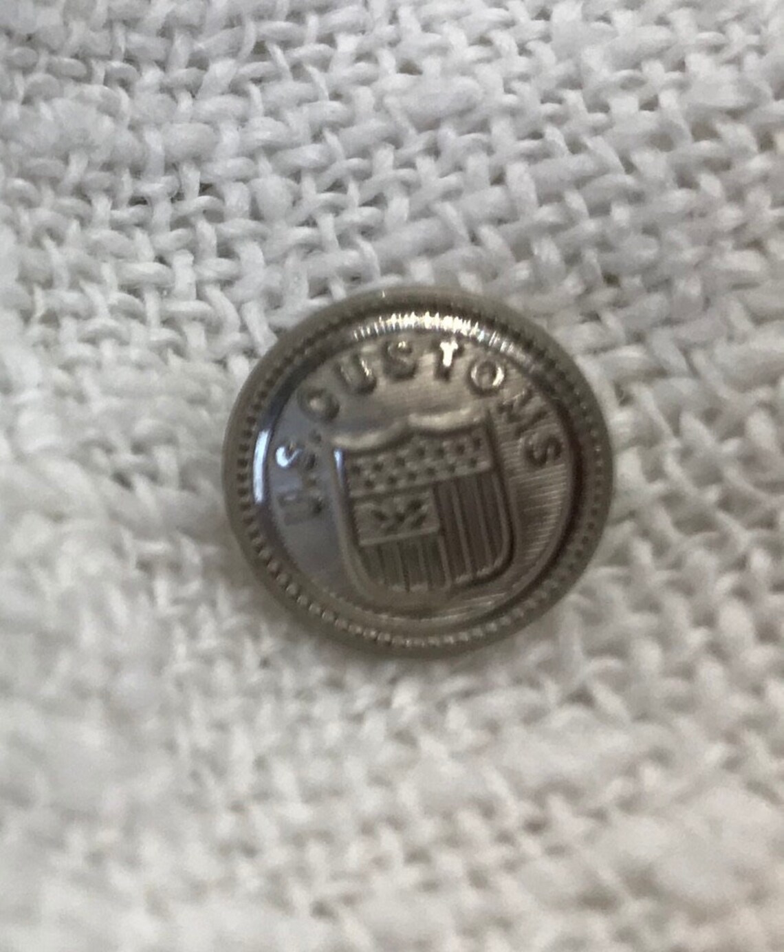 U.S. Customs Vintage Nickel Uniform Button 5/8 Unused | Etsy