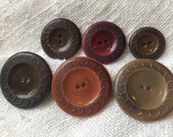 Antique Celluloid Buttons - Etsy