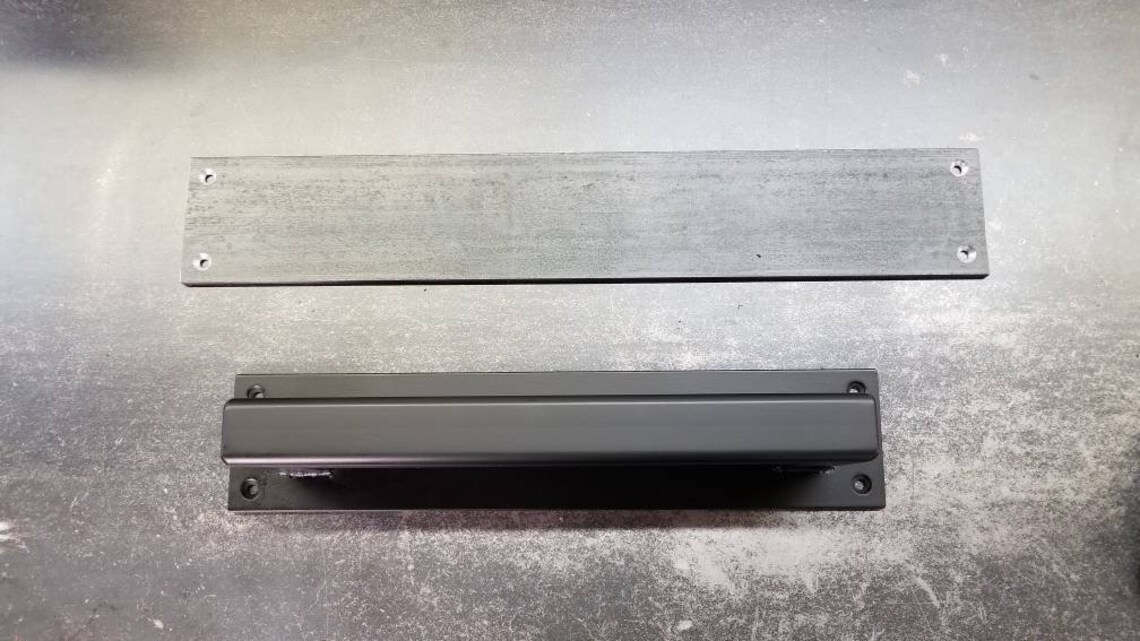 Medium 3 Flat Steel Push Plate Loft Door Industrial - Etsy