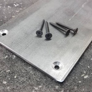 Large 4" Flat Steel Push Plate - Loft Door, Industrial Door 10" - 26 ...