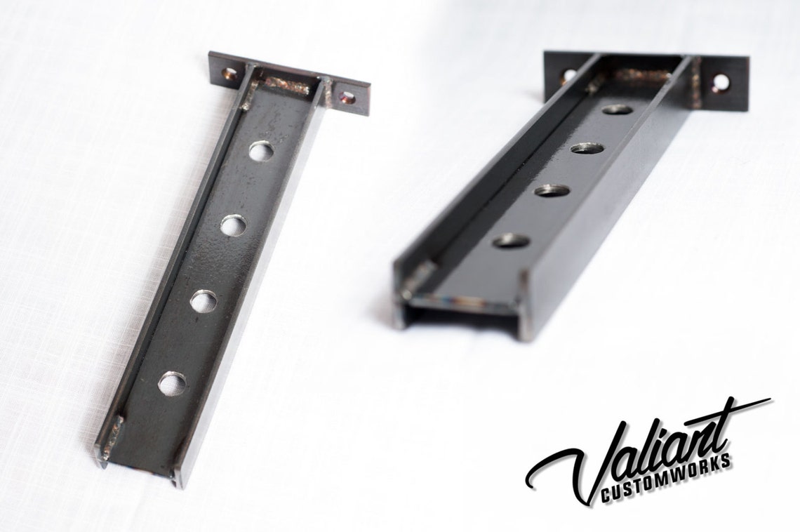 Drilled I-beam Shelf Brackets 1 Pair - Etsy Canada