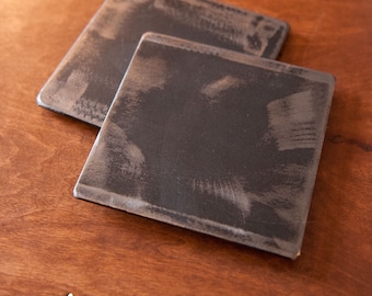 Forged Iron Square Coasters Set of 4 - Etsy
