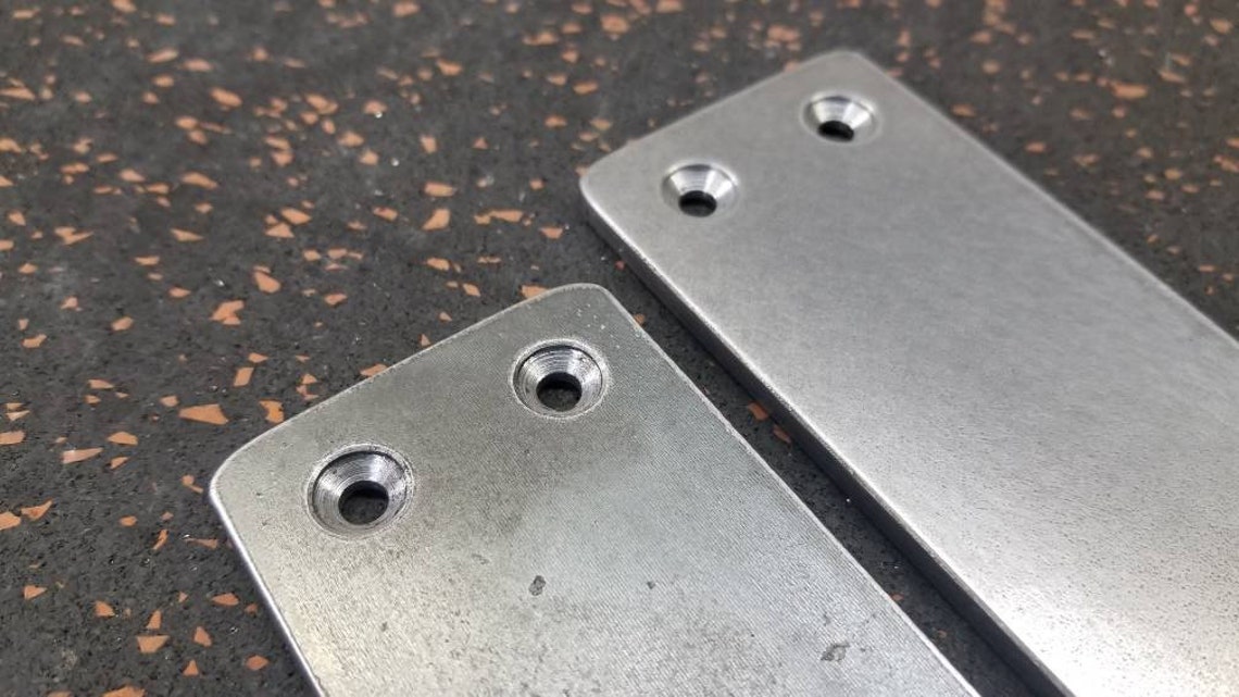 Small 2" Flat Steel Push Plate - Loft Door, Industrial Door 8" - 26" - Etsy