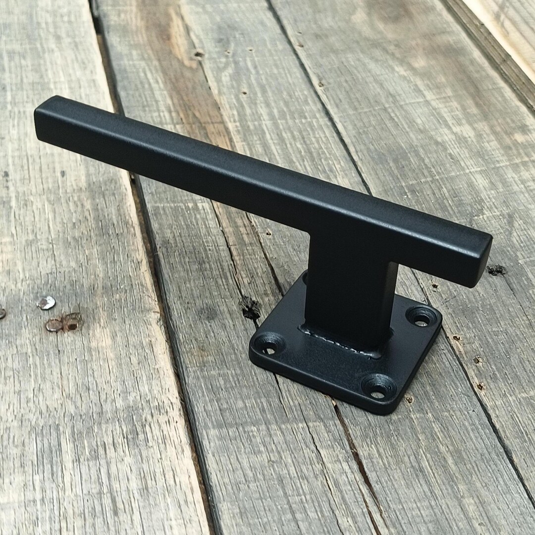 Single Post Door Handle - Narrow Industrial Style - Etsy