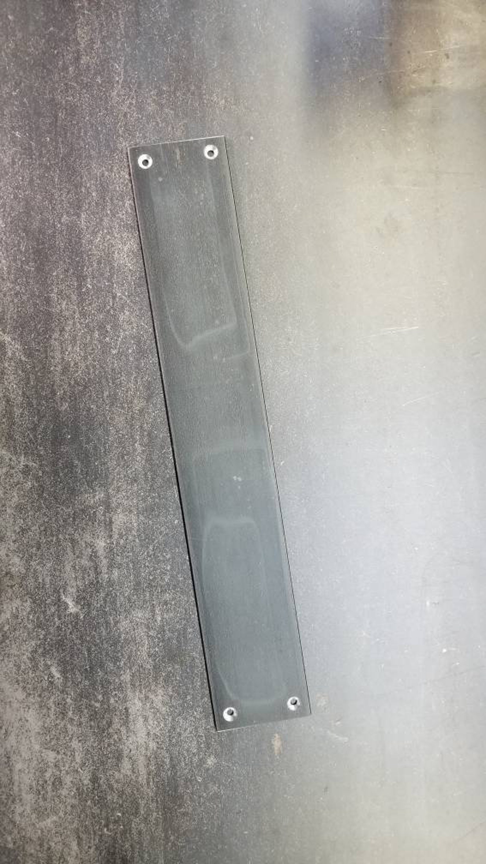 Medium 3 Inch Flat Steel Push Plate - Loft Door, Industrial Door - Etsy