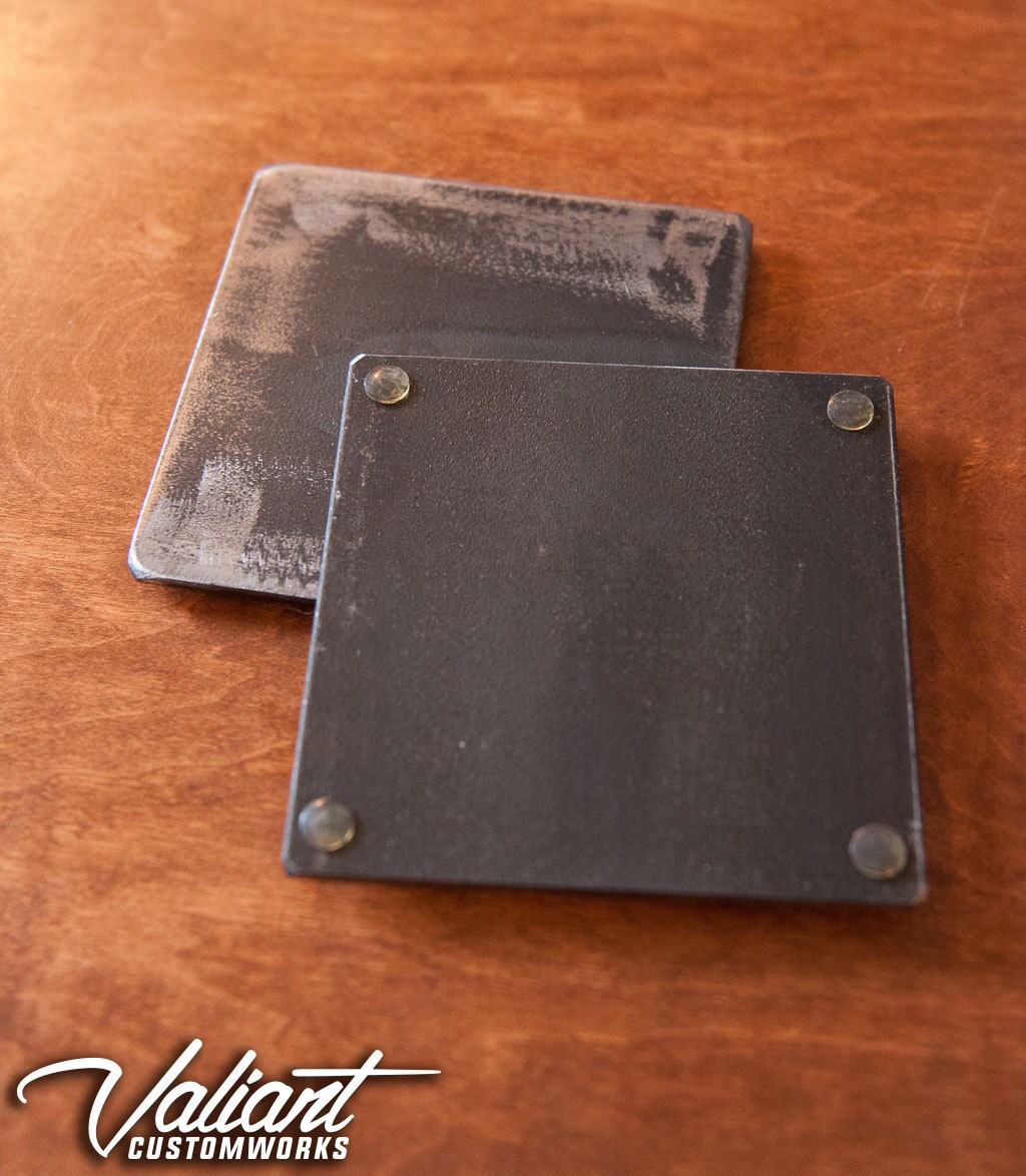 Beautiful Industrial 4 Steel Coasters Set of 4 With - Etsy