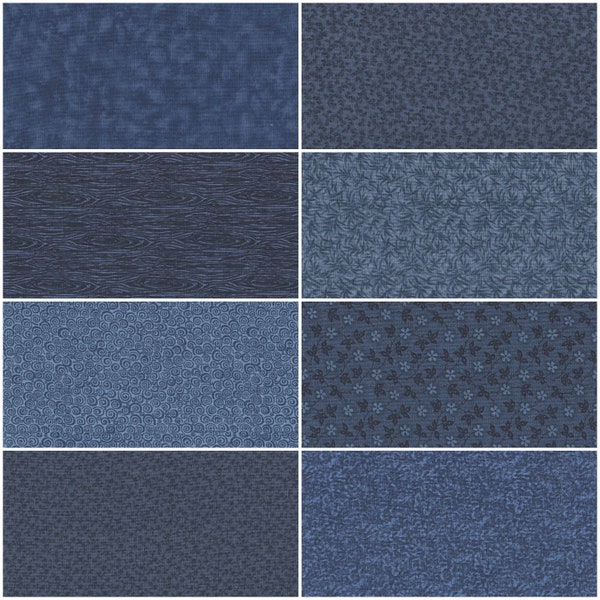 Dark Blue Fat Quarters - Etsy