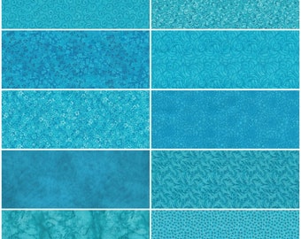 Turquoise Fat Quarter Bundle - Etsy