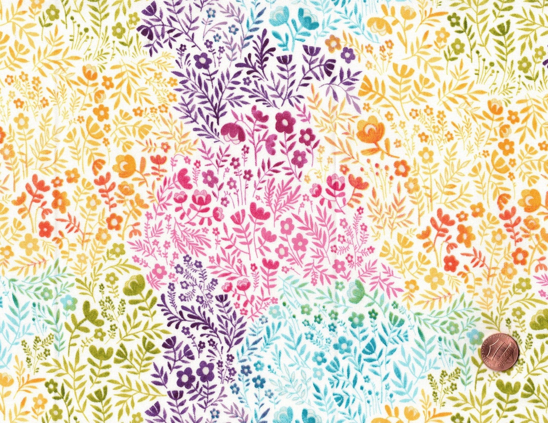 Here Kitty Kitty by Cori Dantini, 1 Yard, Floral Daydream #PWCD055 ...