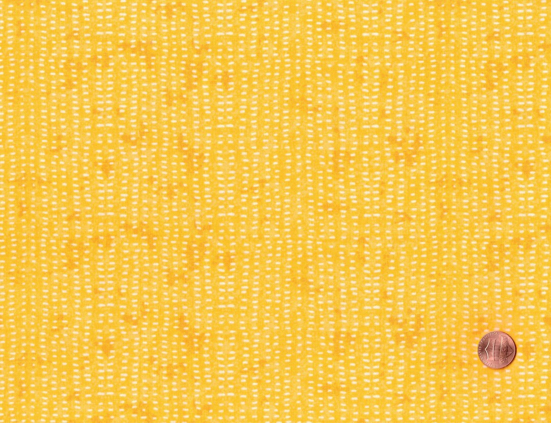 Cori Dantini Cotton Fabric: Yellow Seeds Collection, by the Yard - Etsy