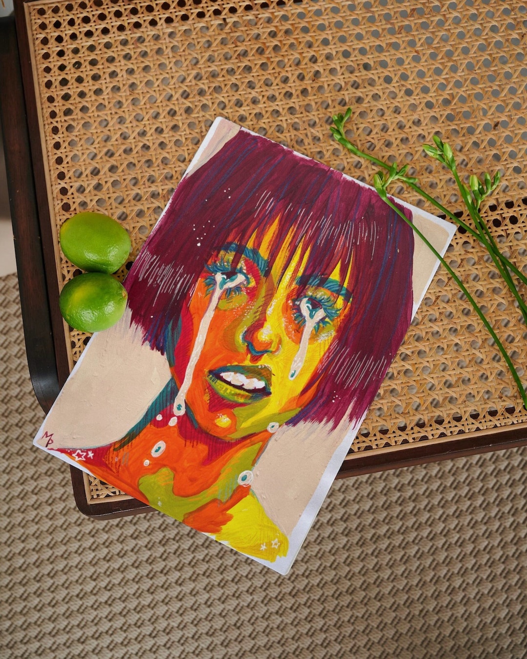 4x6 Print of Original Painting Dripping - Etsy