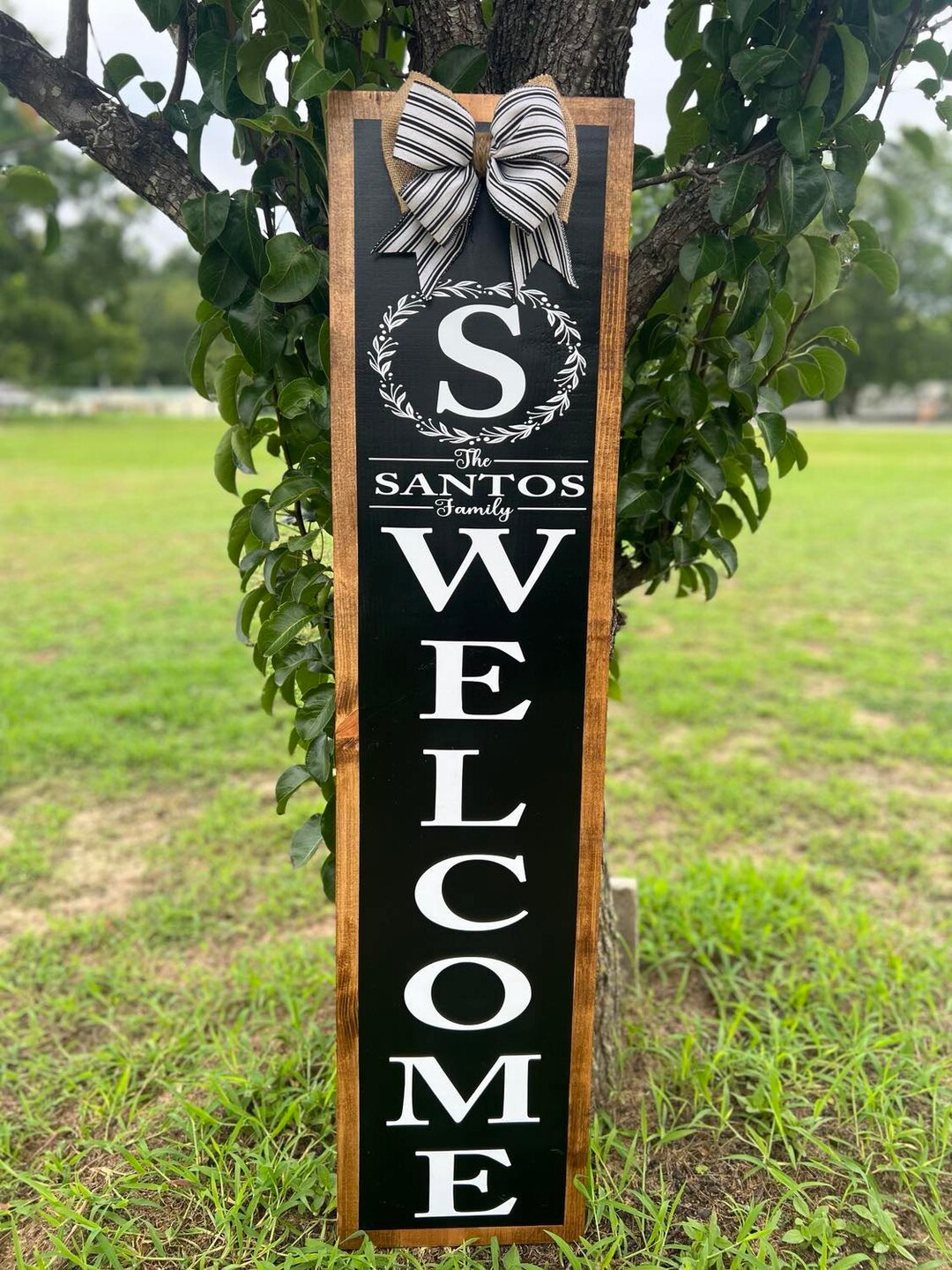 Family Name Porch Leaner, Welcome Porch Sign, Front Door Sign, Tall ...