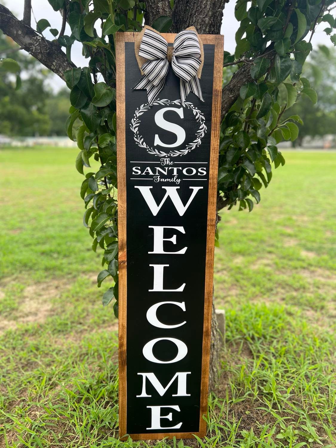 Family Name Porch Leaner, Welcome Porch Sign, Front Door Sign, Tall ...