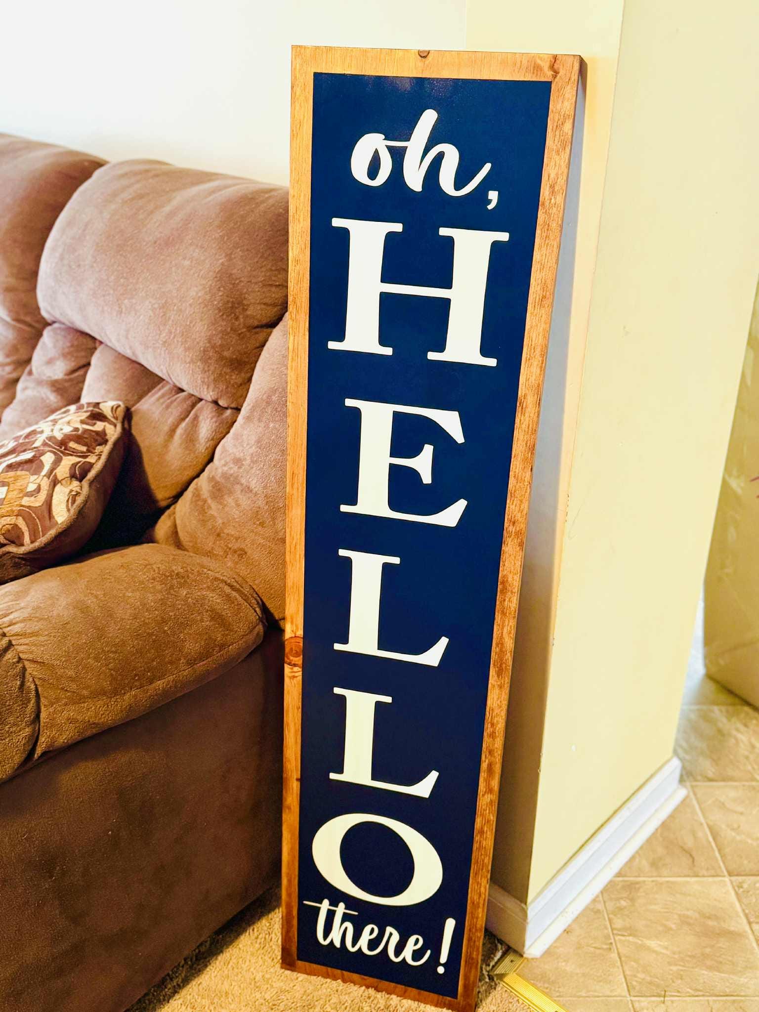 Porch Leaner, Welcome Porch Sign, Front Door Sign,tall Leaning Porch ...