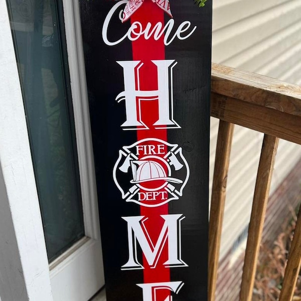 Firefighter Home Sign - Etsy