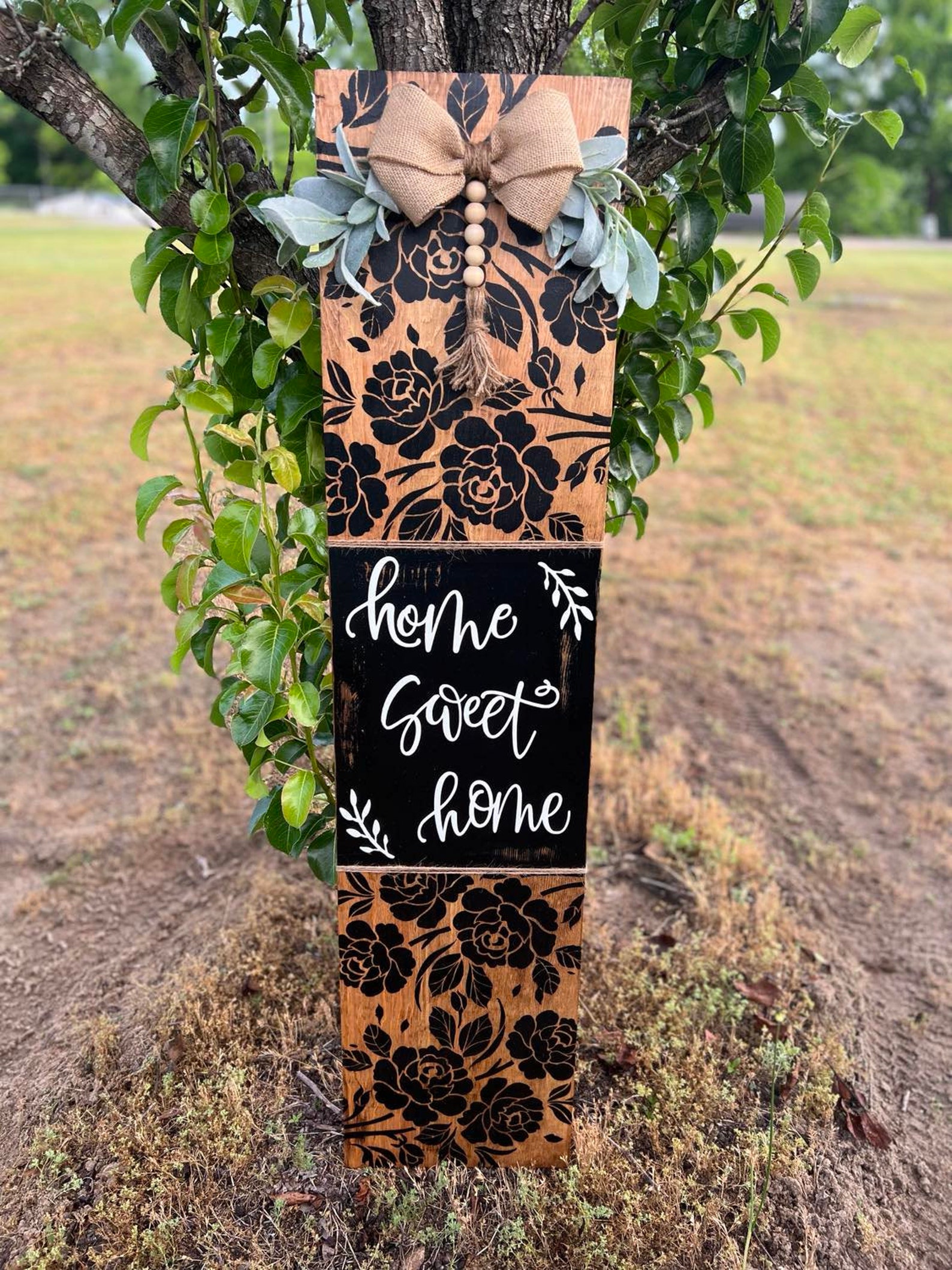 Flower Home Sweet Home Porch Leaner, Welcome Porch Sign, Front Door ...