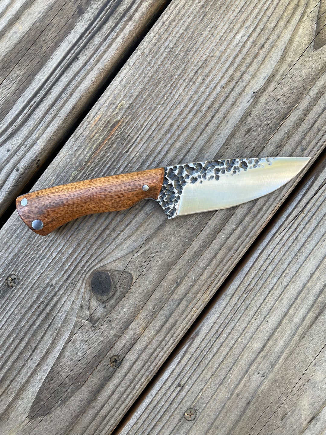 Handmade 7 Inch Fixed Blade Outdoors Full Tang Hunting Camping Knife ...