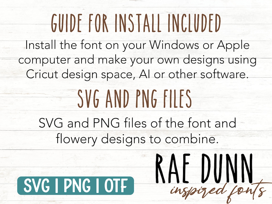 Rae Dunn Font Farmhouse Font Modern Font SVG PNG Digital - Etsy
