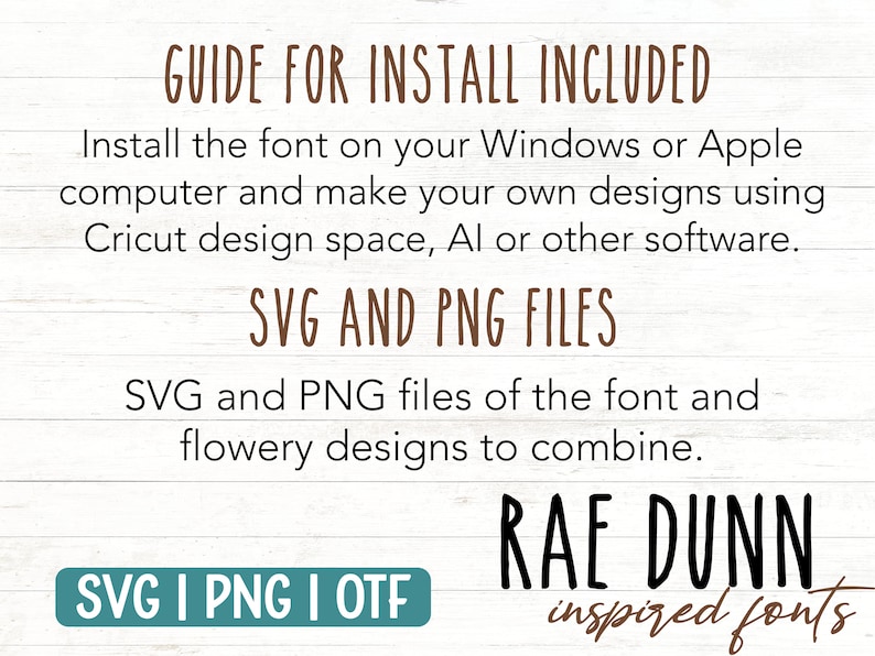 Rae Dunn Font | Farmhouse Font | Modern Font SVG PNG Digital Download ...