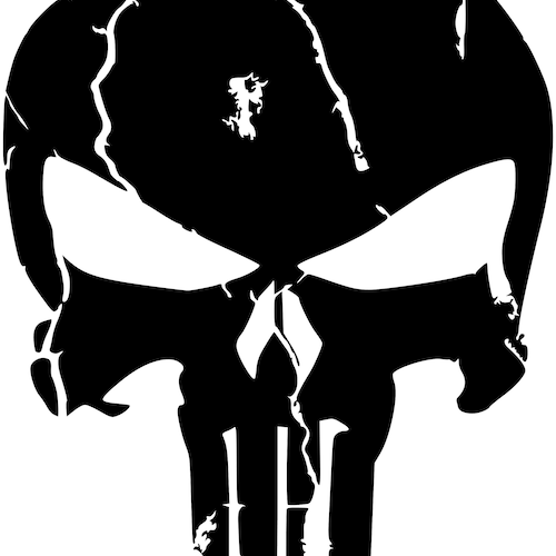 Punisher Vinyl Decal Custom Sizes and Several Colors - Etsy