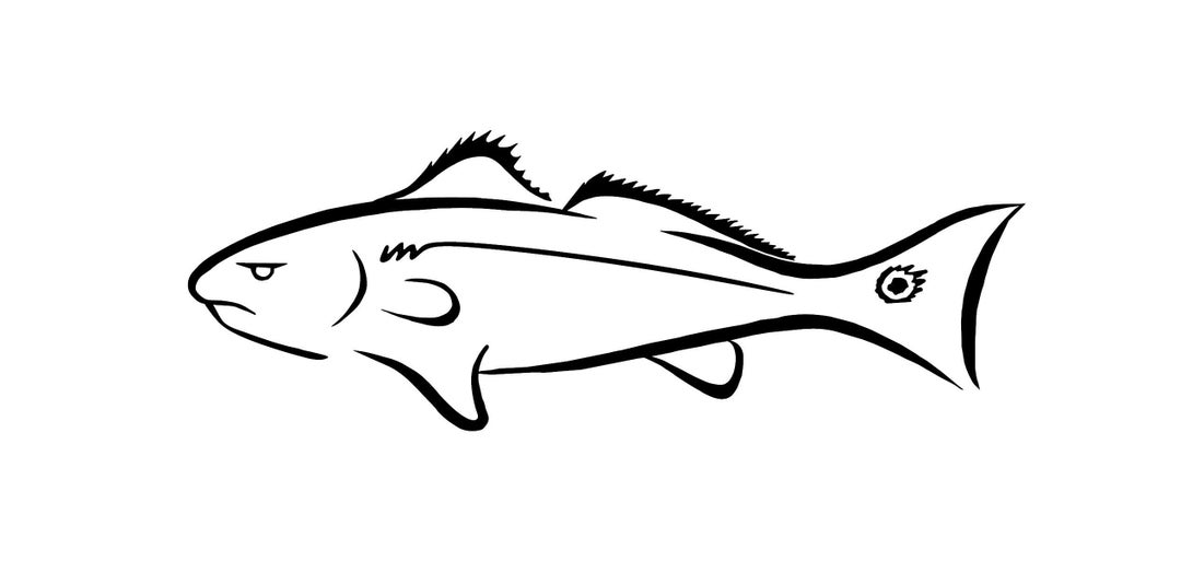 REDFISH VINYL DECAL - Etsy