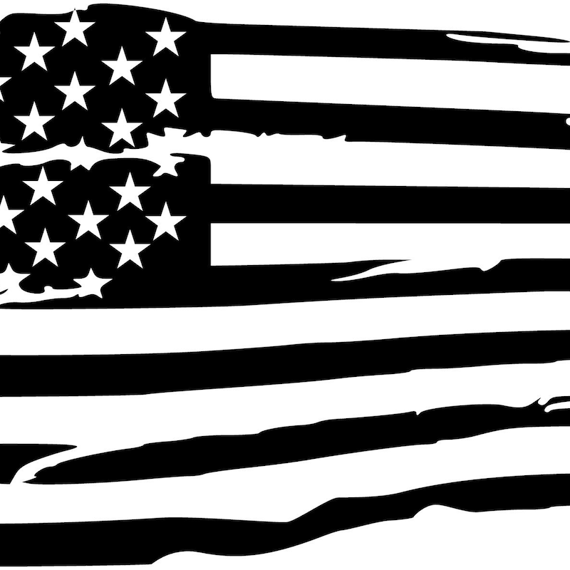 Distressed American Flag - Etsy