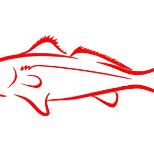 REDFISH VINYL DECAL - Etsy