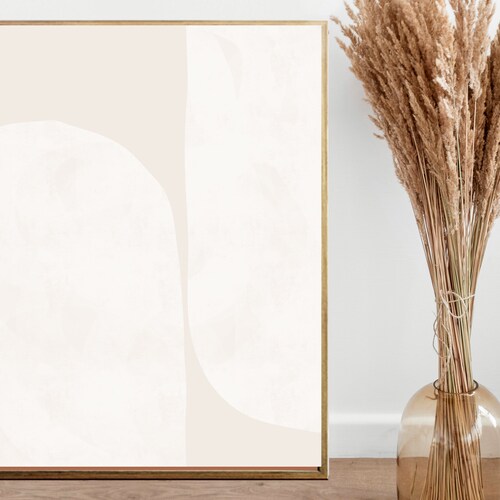 Abstract Shapes Wall Art Geometric Neutral Print Minimal - Etsy