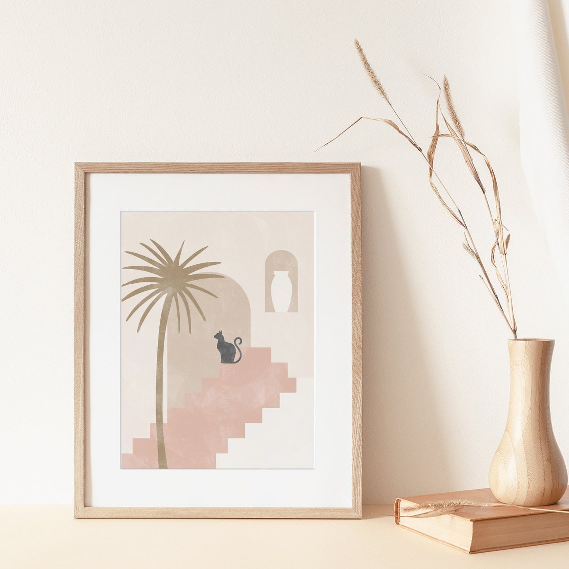 Boho Landscape Print Bohemian Scene Printable Art Download - Etsy