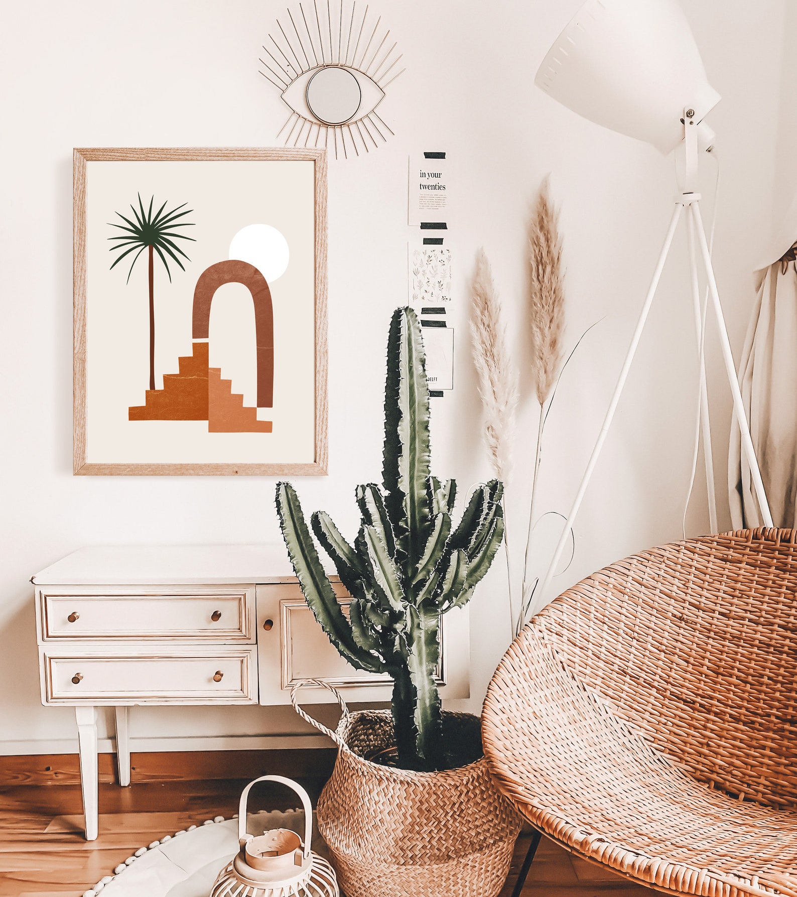 Boho Architecture Print Abstract Boho Print Printable Wall - Etsy