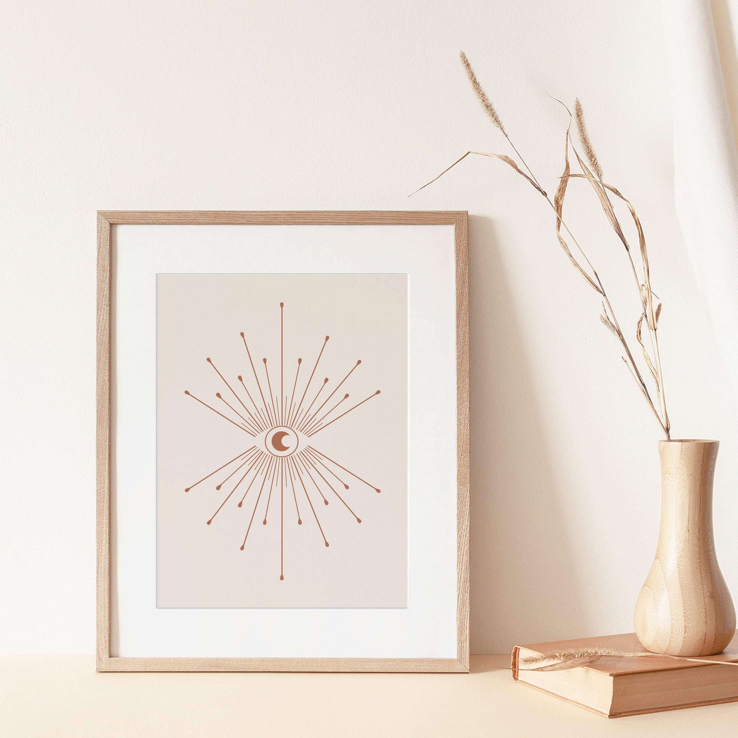 Boho Eye Print Eye Printable Wall Art Minimalist Boho Poster - Etsy