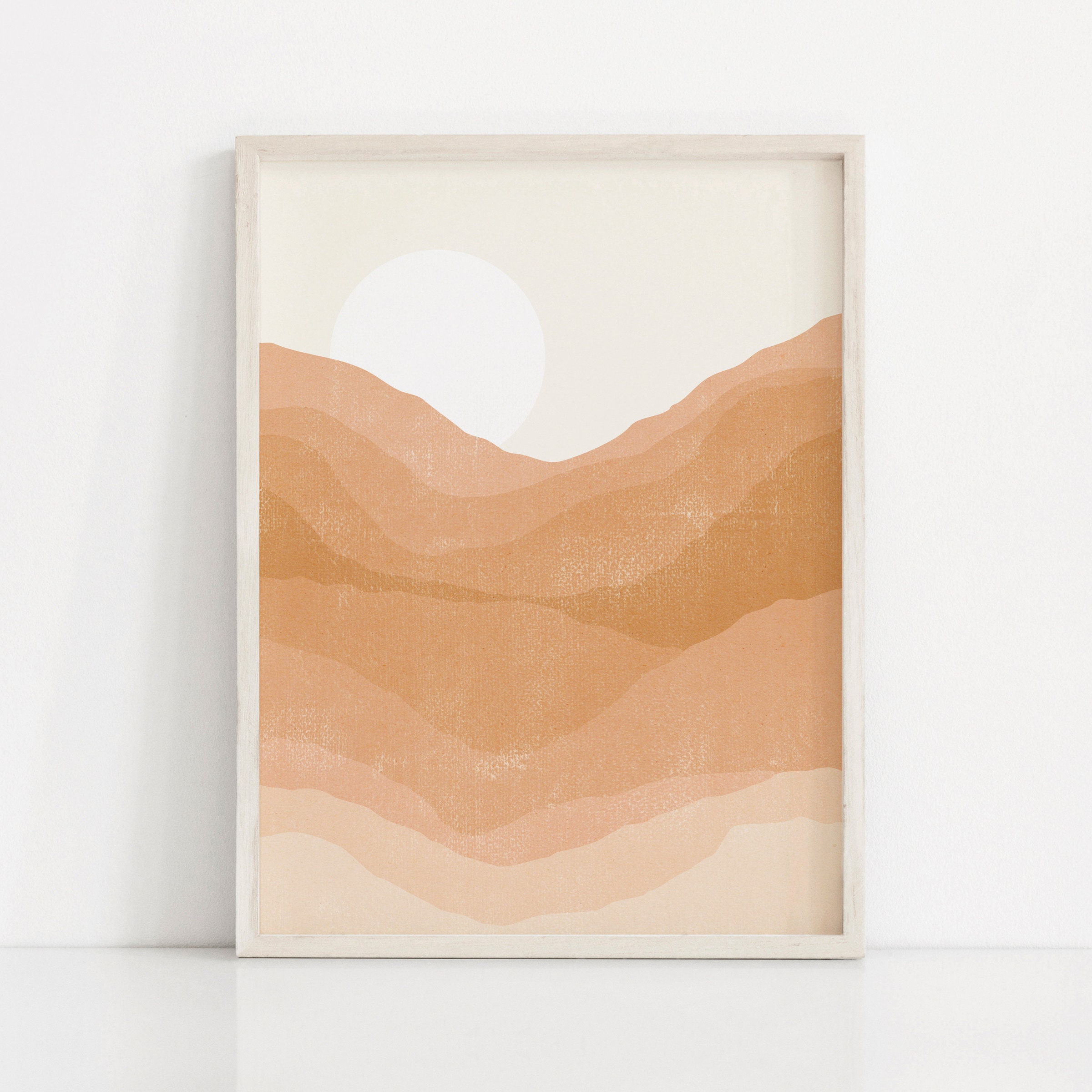 Boho Landscape Print Abstract Desert Printable Poster Earth - Etsy
