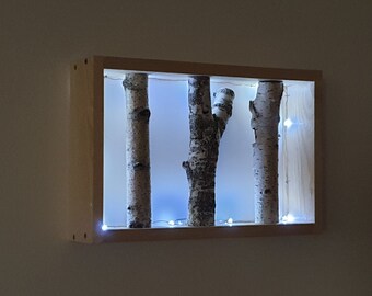 Log shelf | Etsy