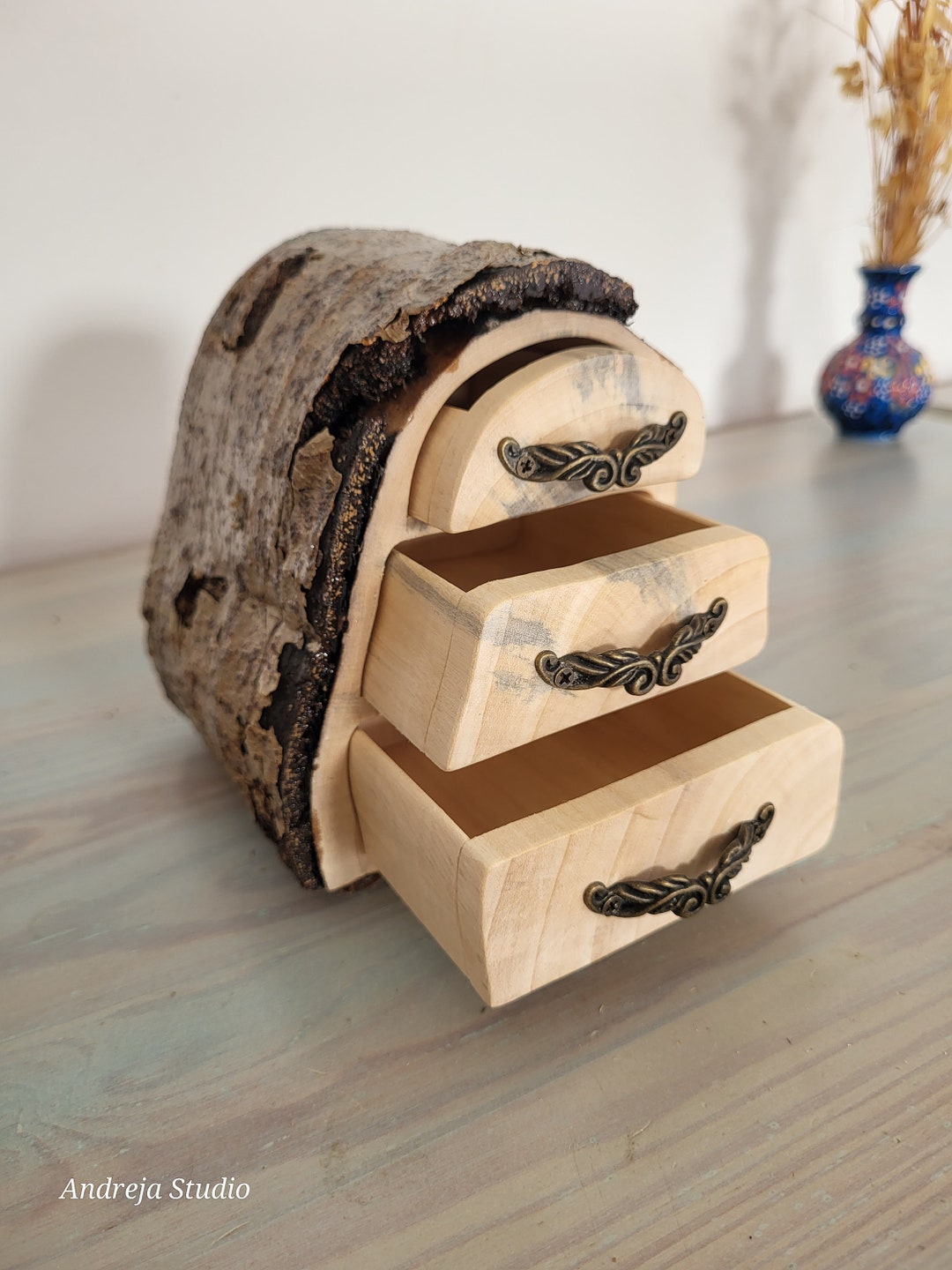 ECO Friendly Partially Spalted Aspen Log Keepsake Box With - Etsy