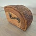 Oak Log Box With Two Sections & Secret Drawer • Jewelry and Keepsake ...