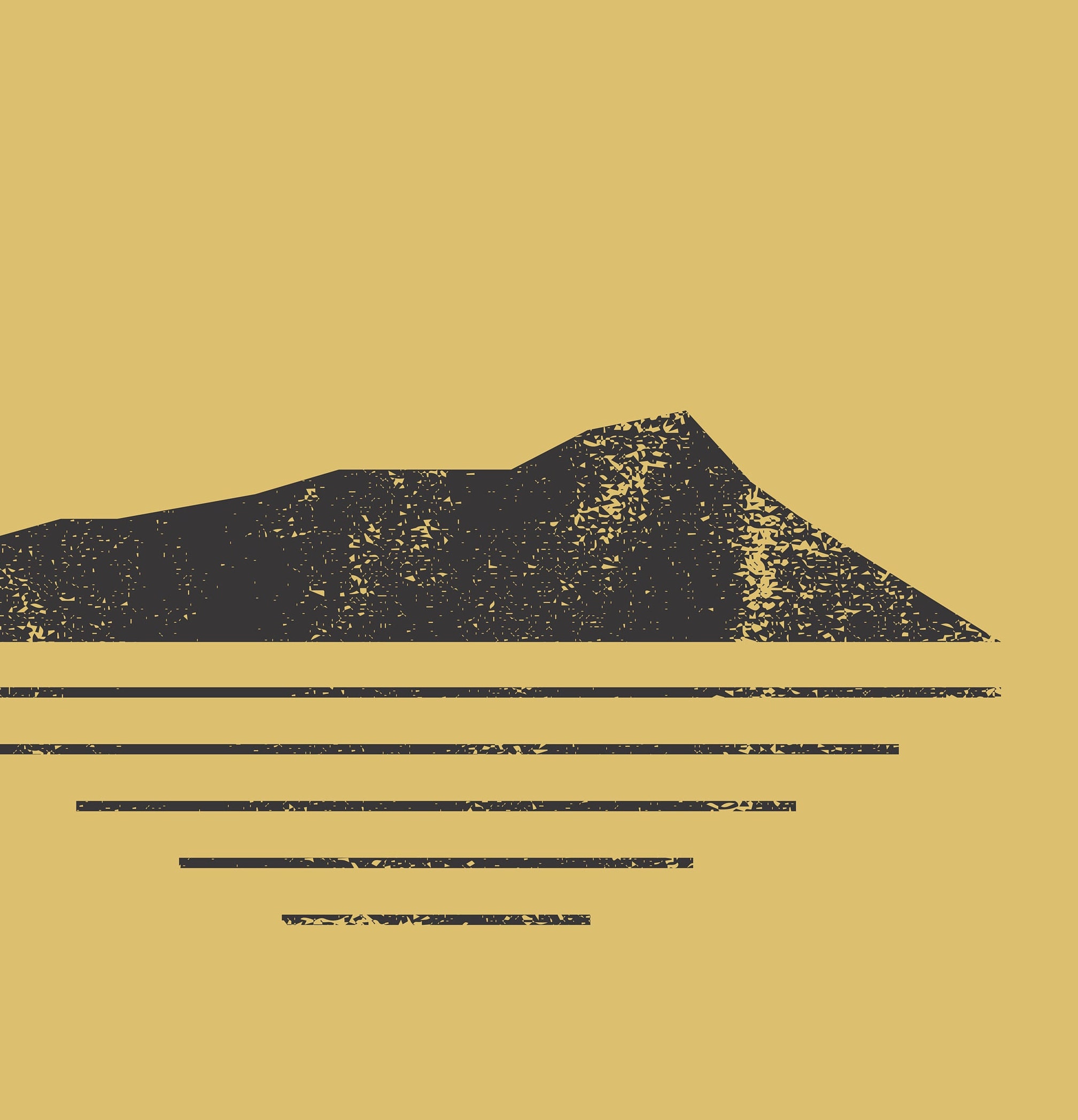 Minimalist Diamond Head digital Download Honolulu Oahu Hawaii Leahi ...