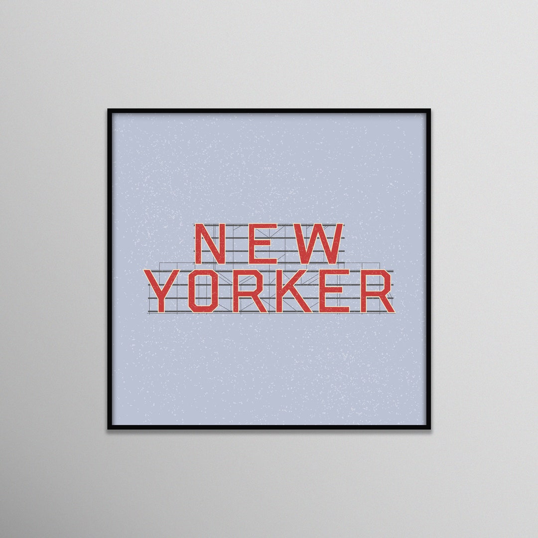 New Yorker Sign | Manhattan Hotel New York City Nyc Graphic Print - Etsy