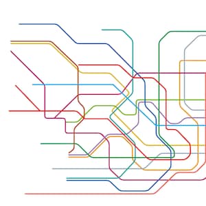 Minimalist Tokyo Metro Print (digital Download) | Japan Train Minimal ...