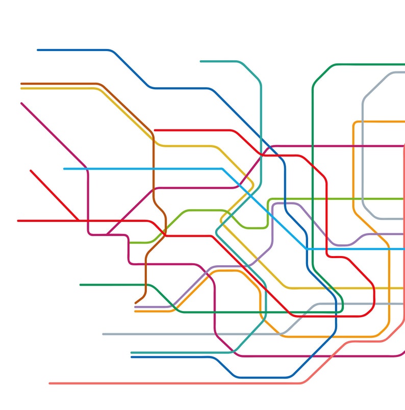 Minimalist Tokyo Metro Print (digital Download) | Japan Train Minimal ...