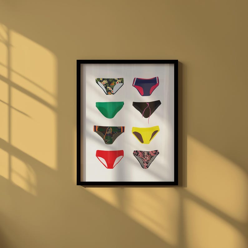 Swim Brief Collection Print (digital Download) | Swimmers Speedos Gay ...