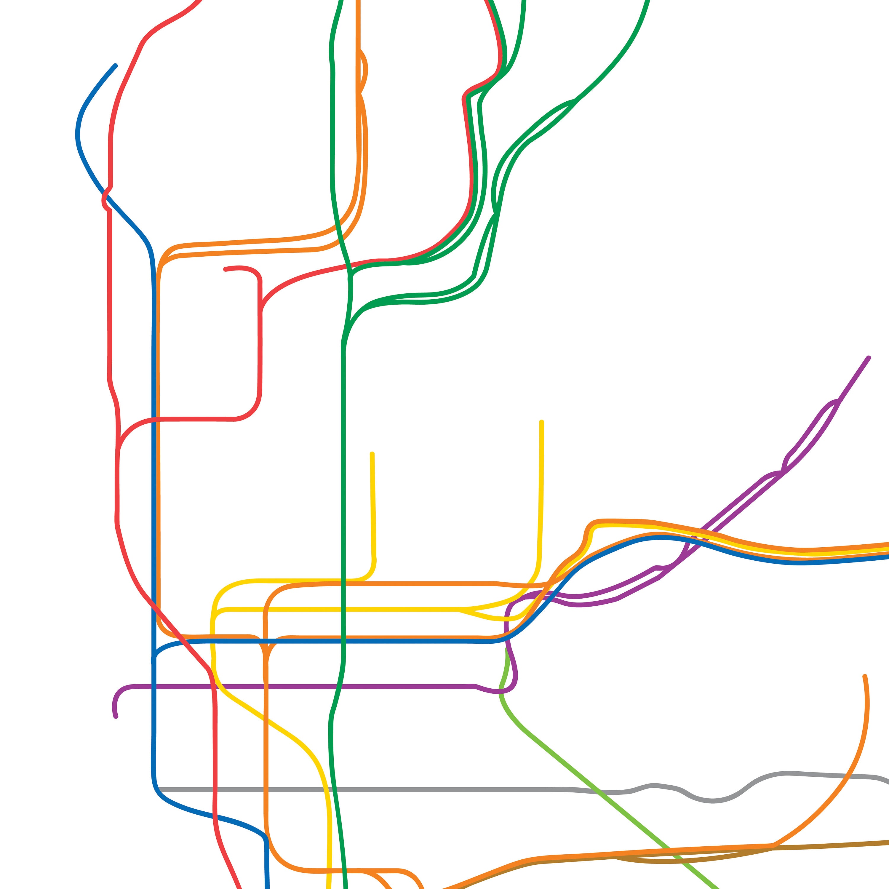 Minimalist Subway New York City Nyc Mta Graphic Print Line - Etsy