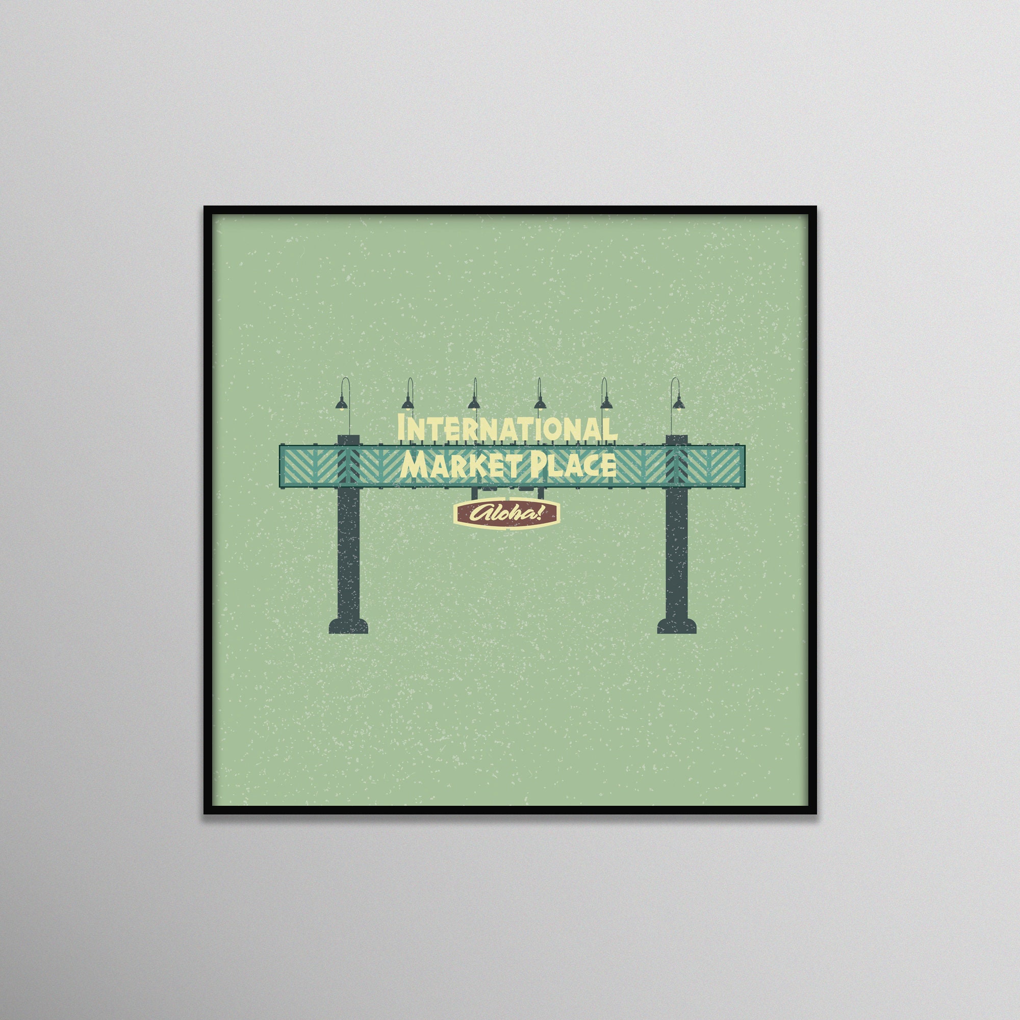 International Market Place Sign Honolulu Oahu Waikiki Hawaii - Etsy