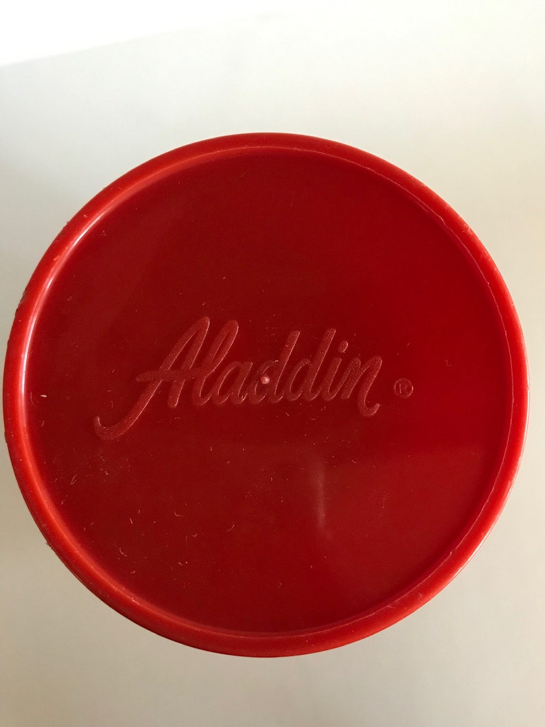 Vintage Aladdin Thermos/red and Gray/dura-clad/vacuum - Etsy