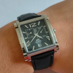 Orient square watch vintage orient Automatic Watch Day and | Etsy