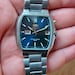 Orient Blue Square Watch, Vintage Orient Watch, Automatic Watch, Day ...