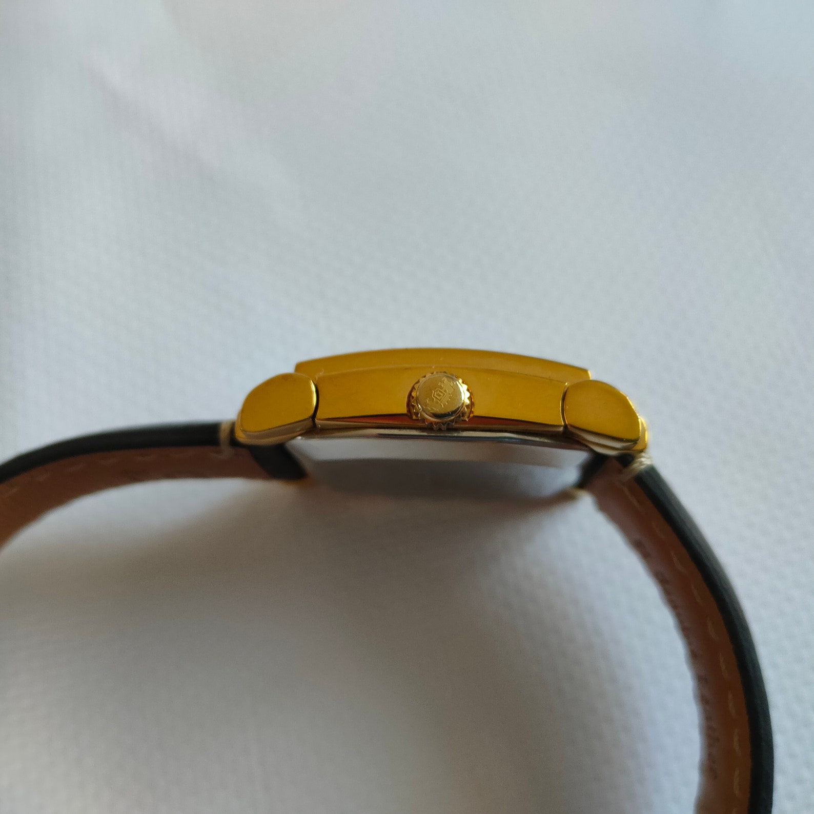 Orient square watch with Power reserve vintage orient | Etsy