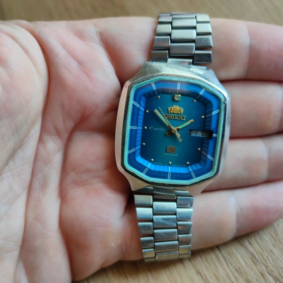 Rare Square orient watch, Blue watch, Vintage watch, … - Gem